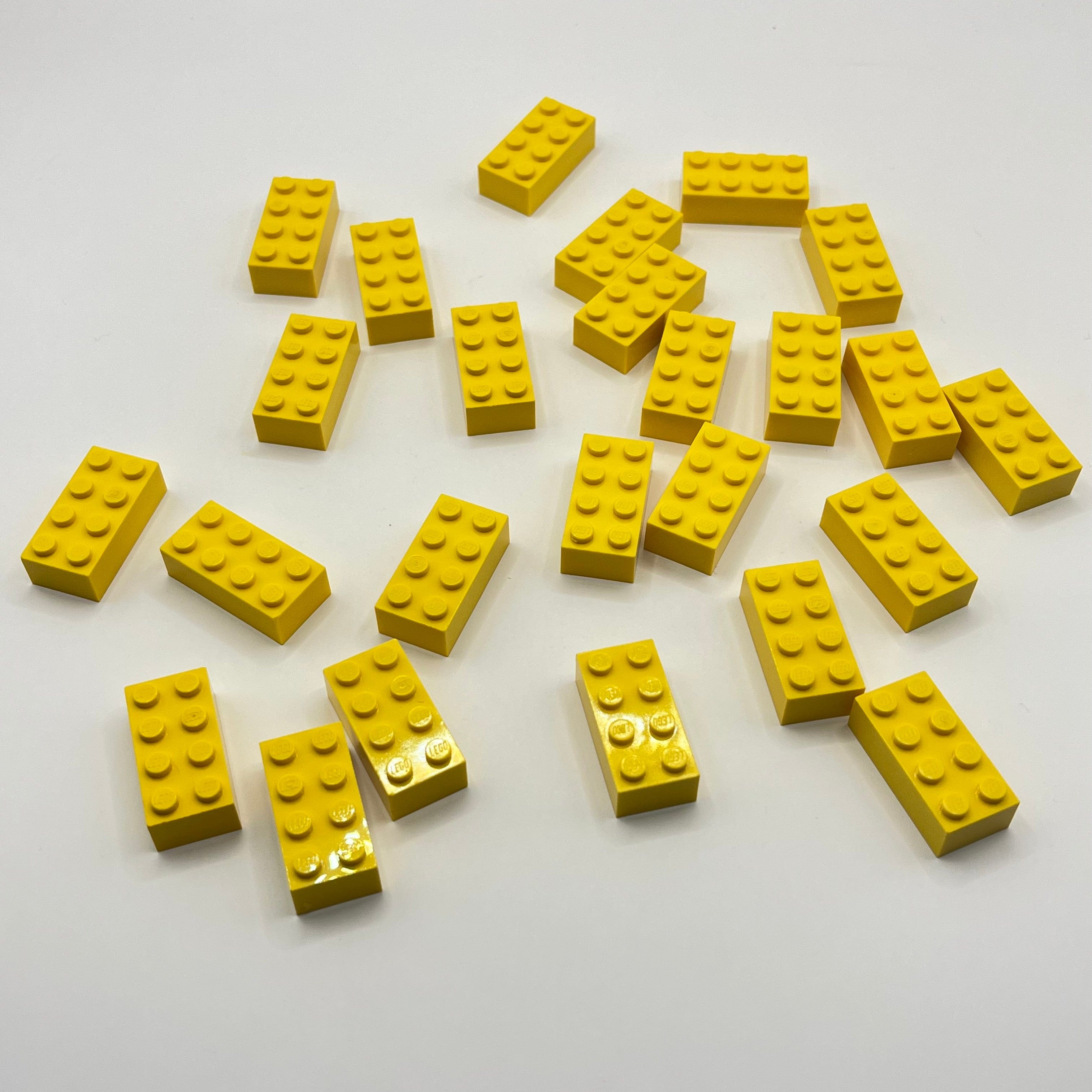 LEGO 2x4 Brick, Yellow, 25 Pieces (3001) – Brick Cycle
