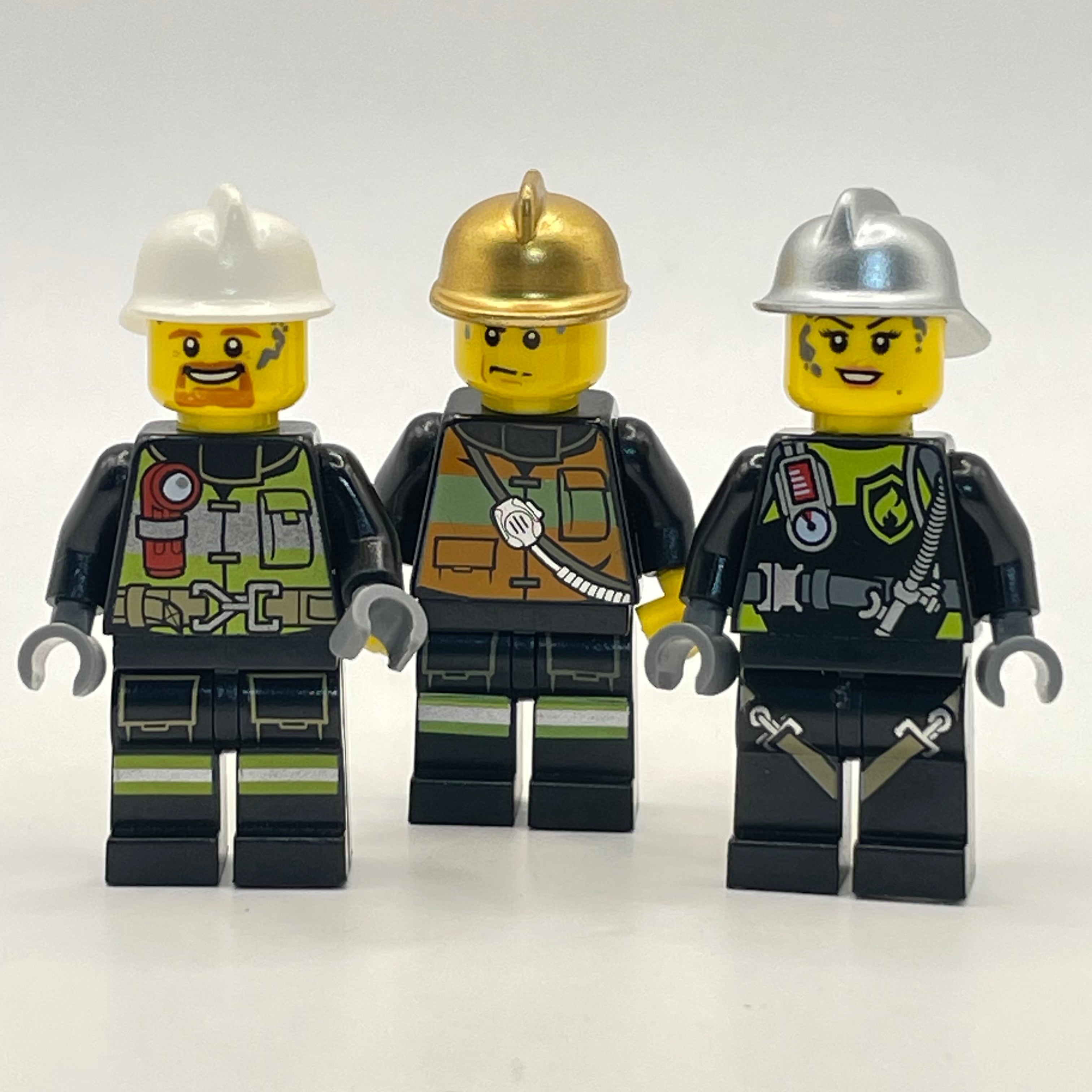 LEGO Fire Fighters, City, Minifigures (pack of 3) – Brick Cycle