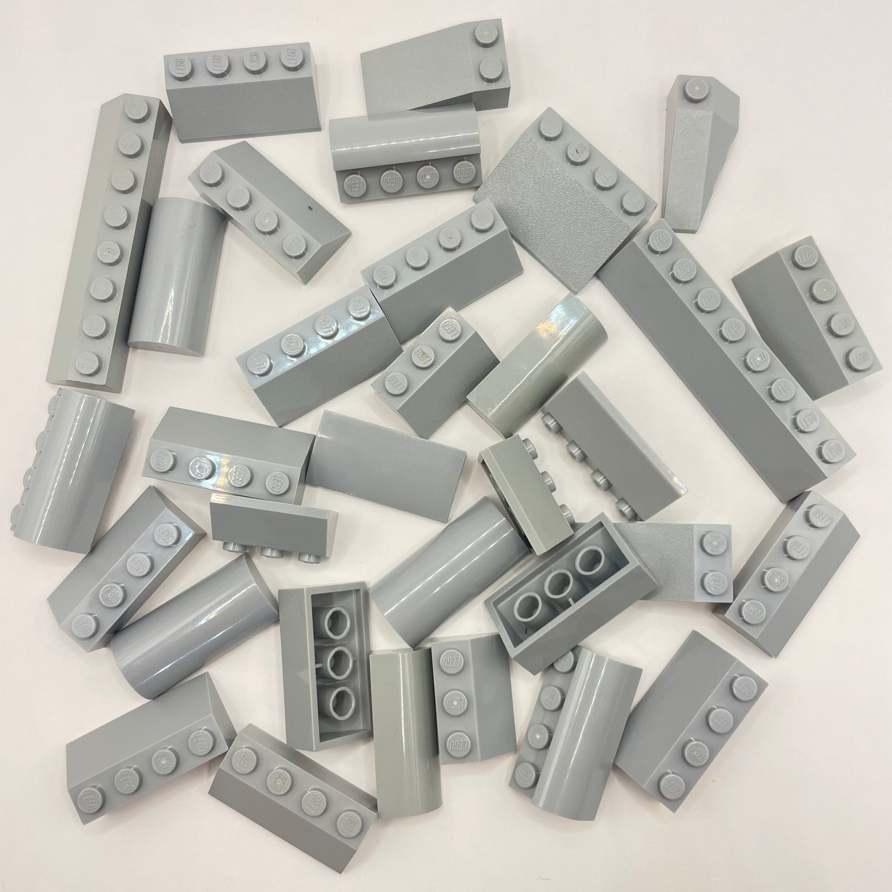 LEGO Slopes Wide, Light Bluish Grey, Approx. 60g – Brick Cycle