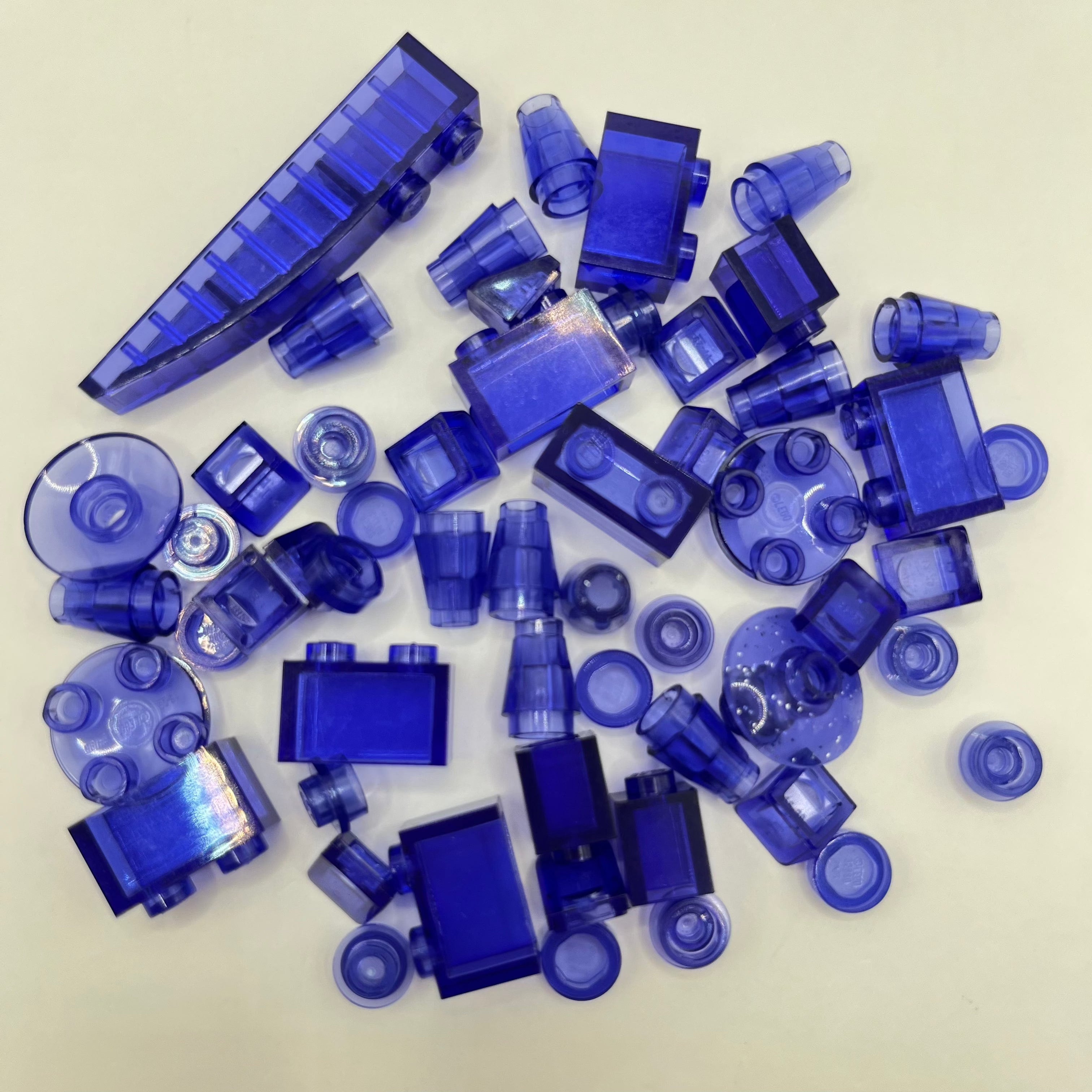 LEGO Purple Transparent, Mixed Pieces, (50 Pieces) – Brick Cycle