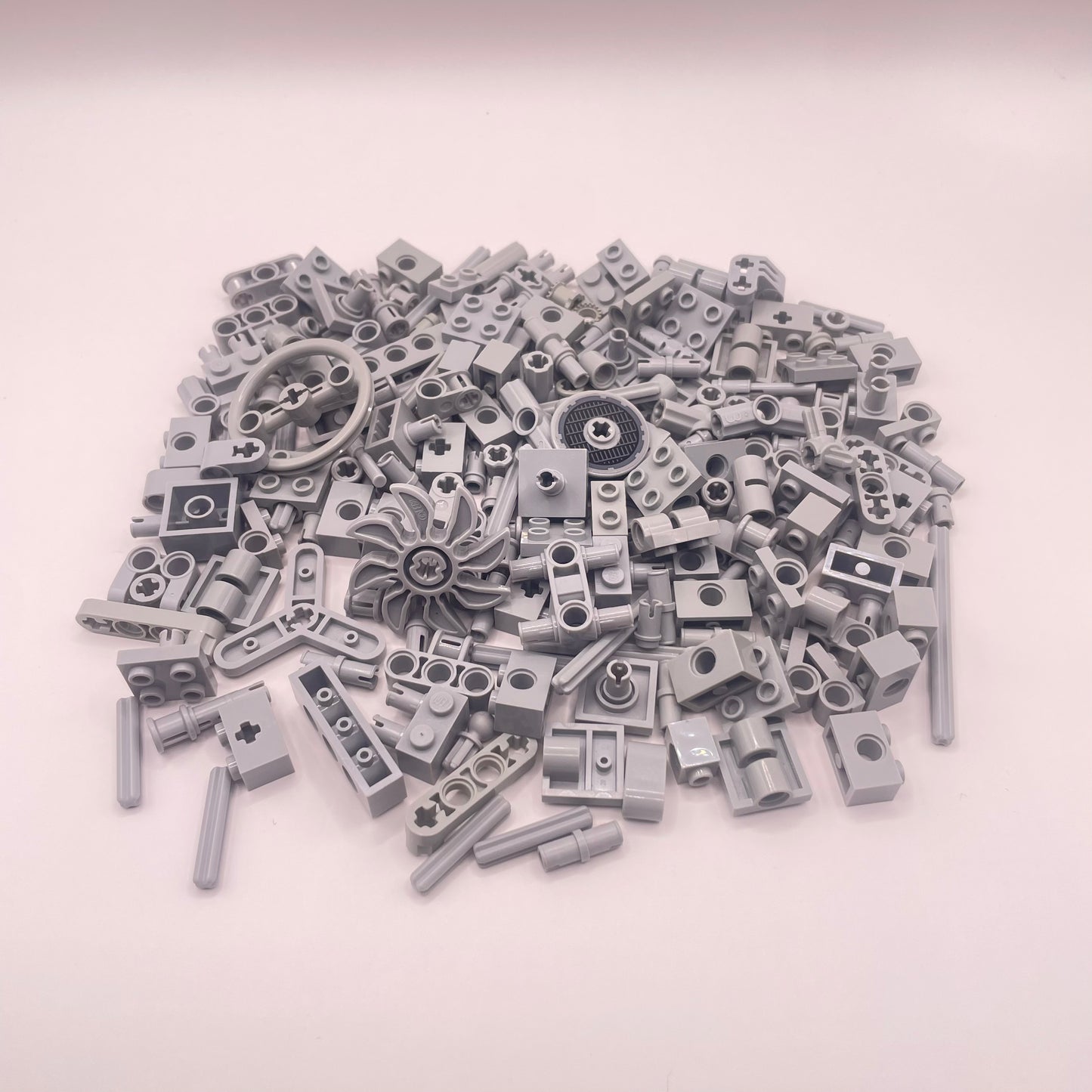 LEGO Small Technic incl. Pins and Axles, Technic, Light Bluish Grey, A ...