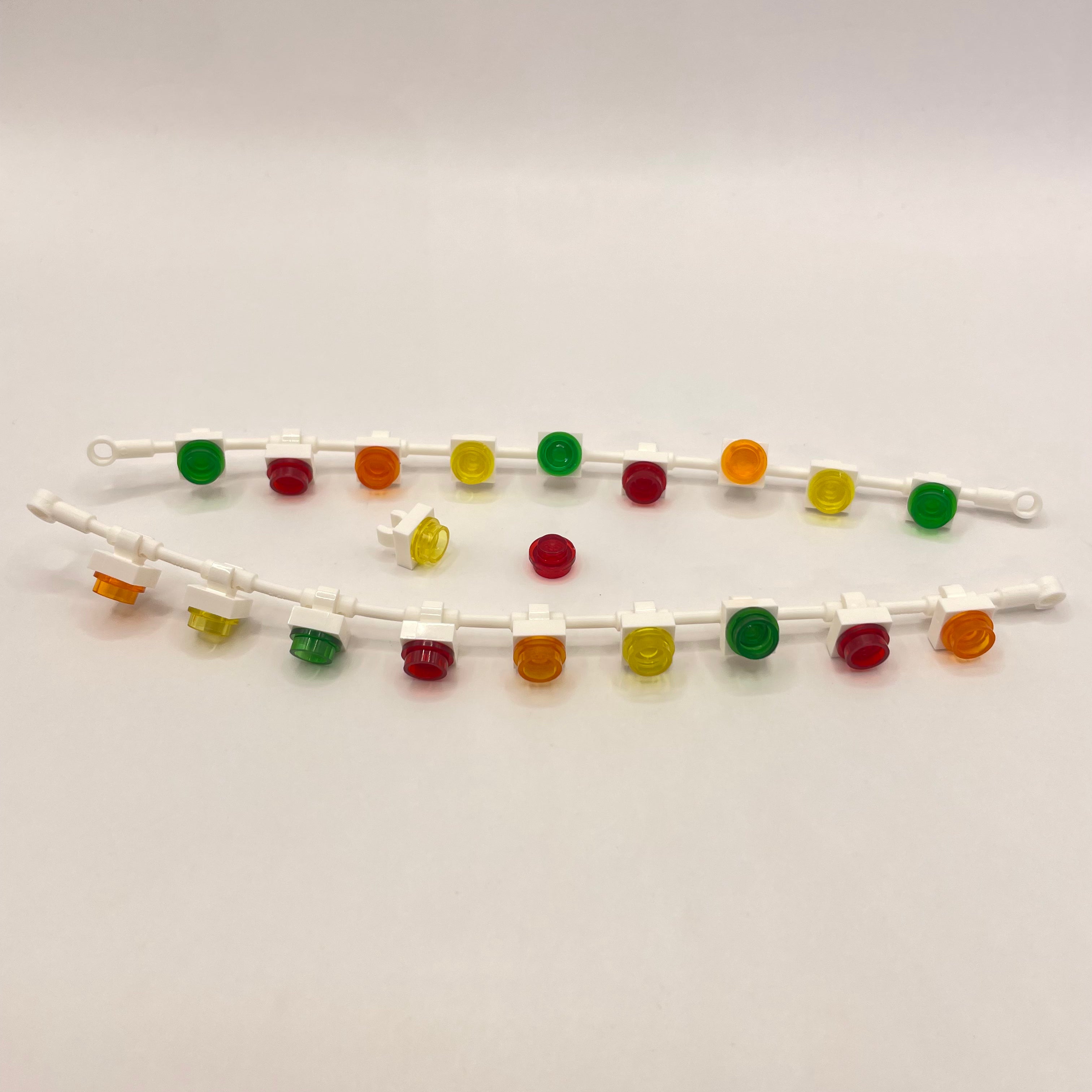 LEGO Christmas Light Cord, Rainbow Colours Plates, 41 Pieces – Brick Cycle
