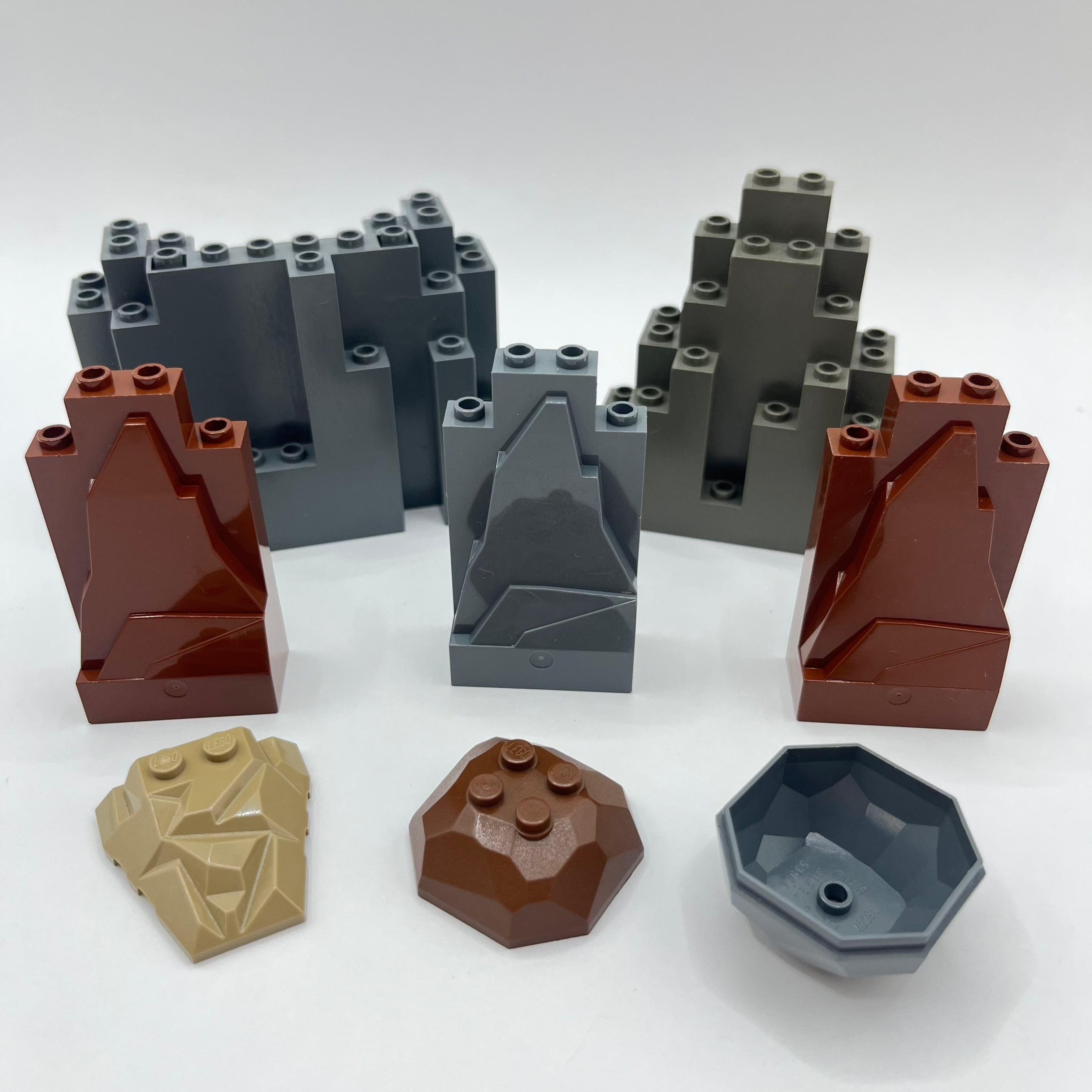 LEGO Mixed Rock Pieces, Mixed Colours, 7 Pieces – Brick Cycle