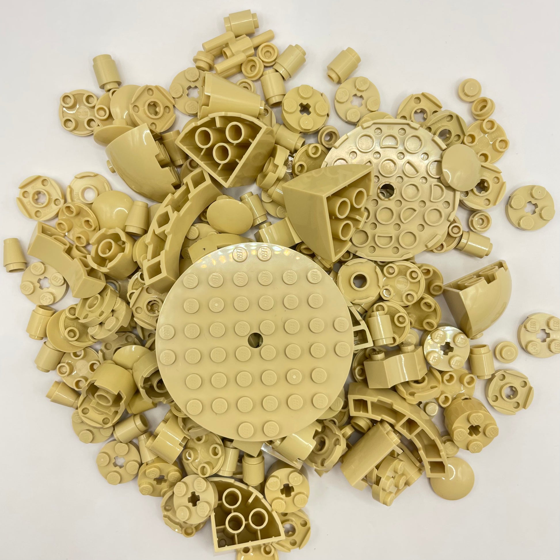 LEGO Round, Tan, Approx. 110g – Brick Cycle