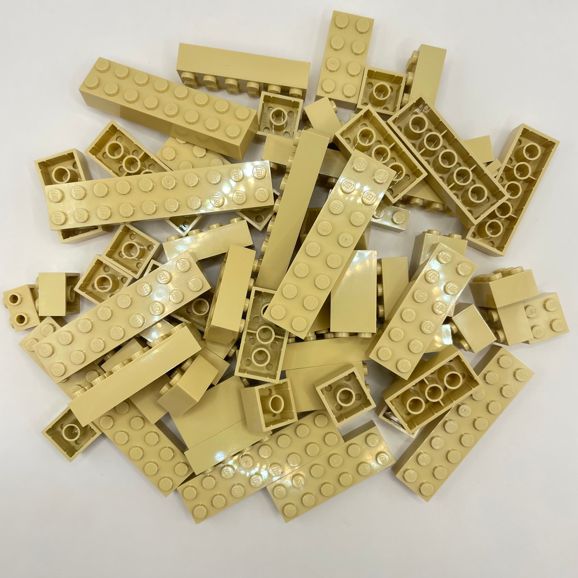 LEGO Bricks 2x Wide, Tan, Approx. 170g – Brick Cycle