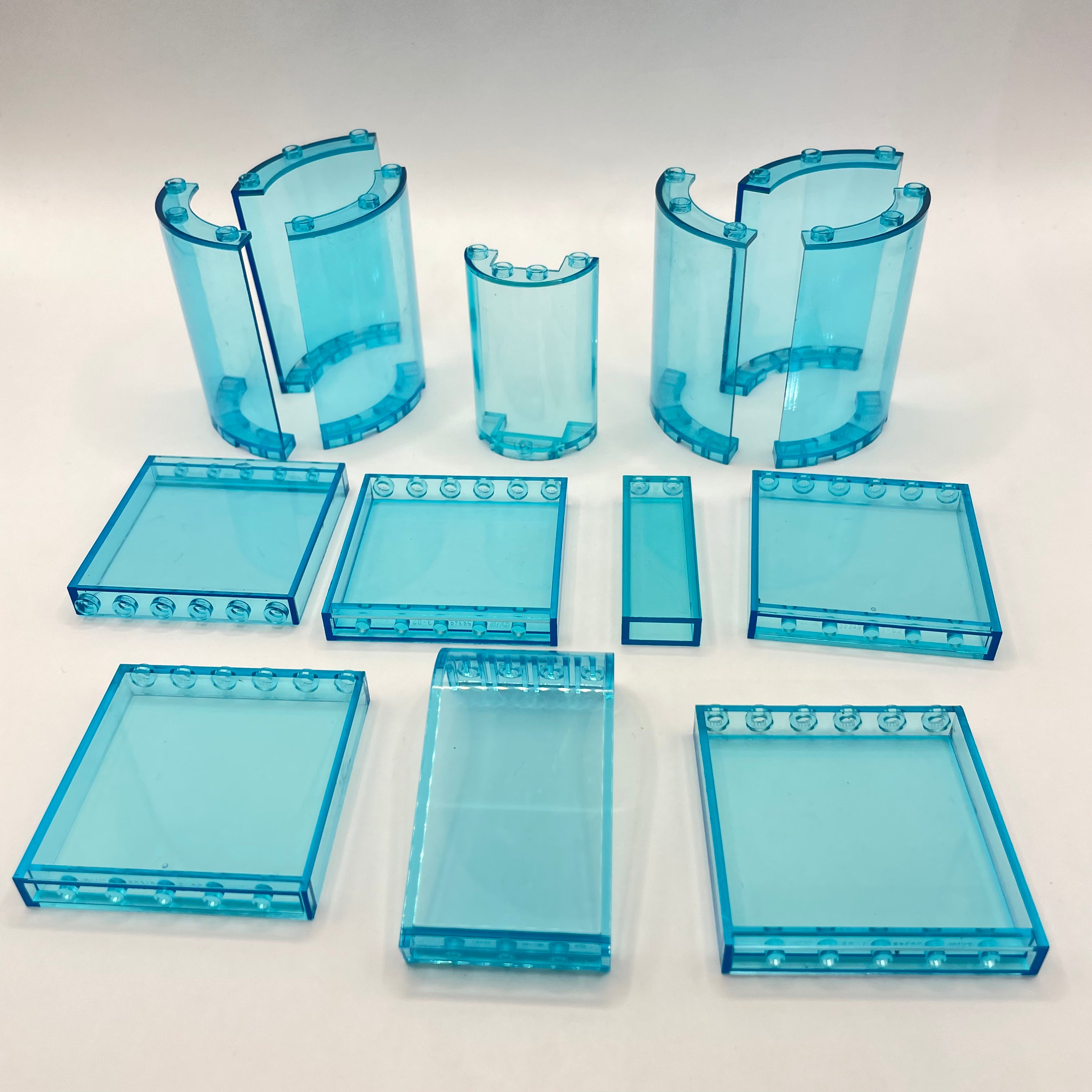 LEGO Panels, 6x Tall, Transparent Blue, Building, 14 Pieces – Brick Cycle